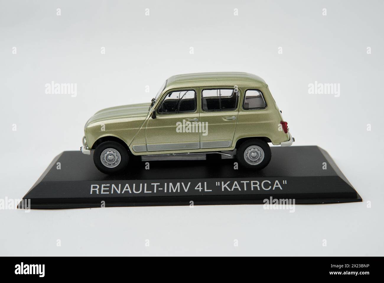 Belgrade, Serbia 04-03-2024 : Renault-IMV 4L KATRCA car toy on white ...