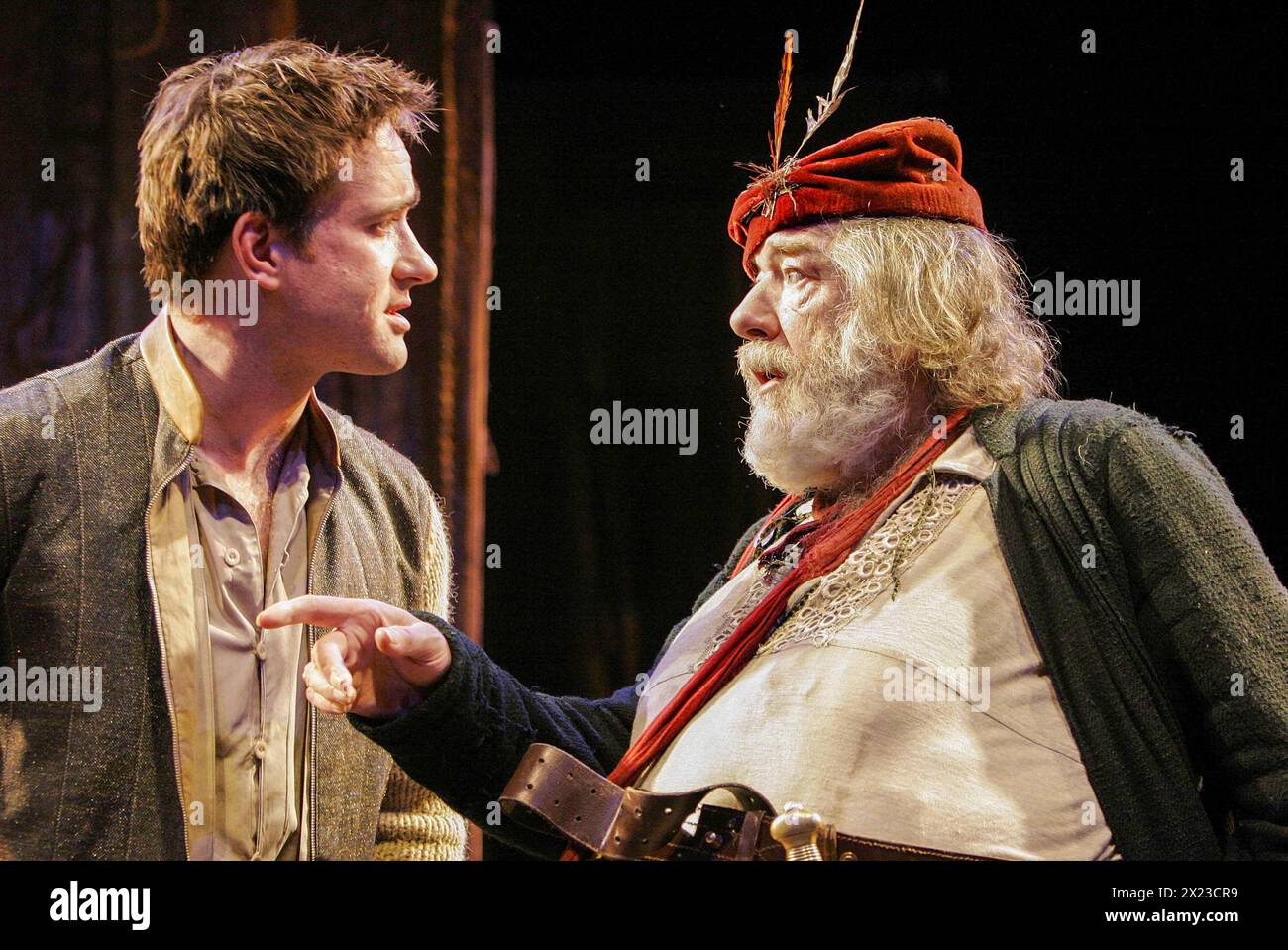 l-r: Matthew Macfadyen (Henry, Prince of Wales / Hal), Michael Gambon ...