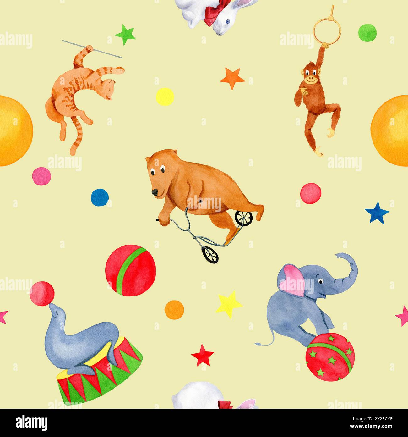 Elephant pattern wallpaper hi-res stock photography and images - Alamy