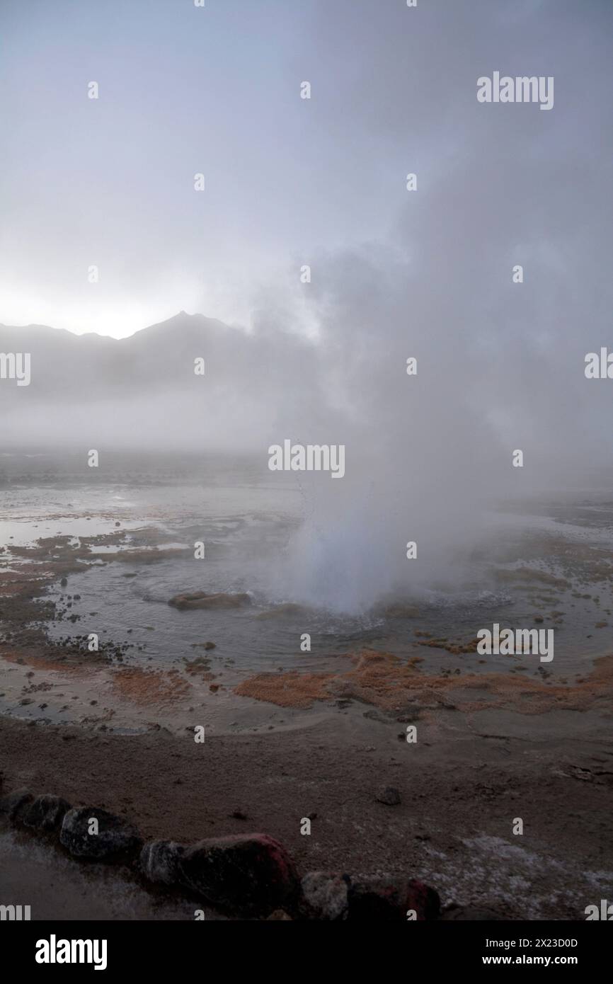 Chile; Northern Chile; Antofagasta Region; Atacama Desert; El Tatio ...