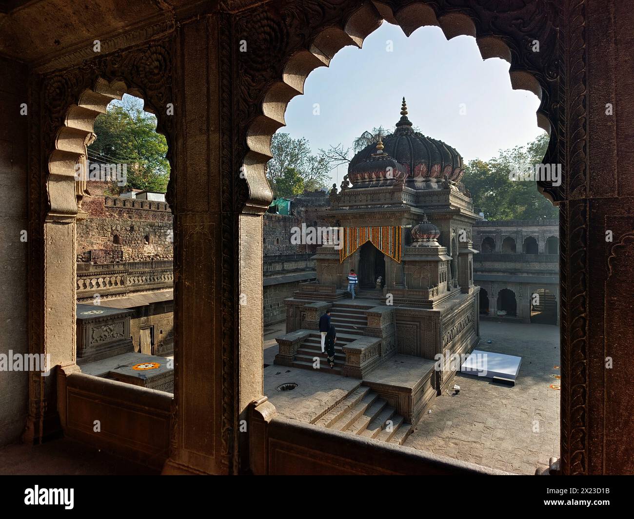 Maheshwar, Madhya Pradesh, India, 24 Feb 2024, Beautiful carvings and ...