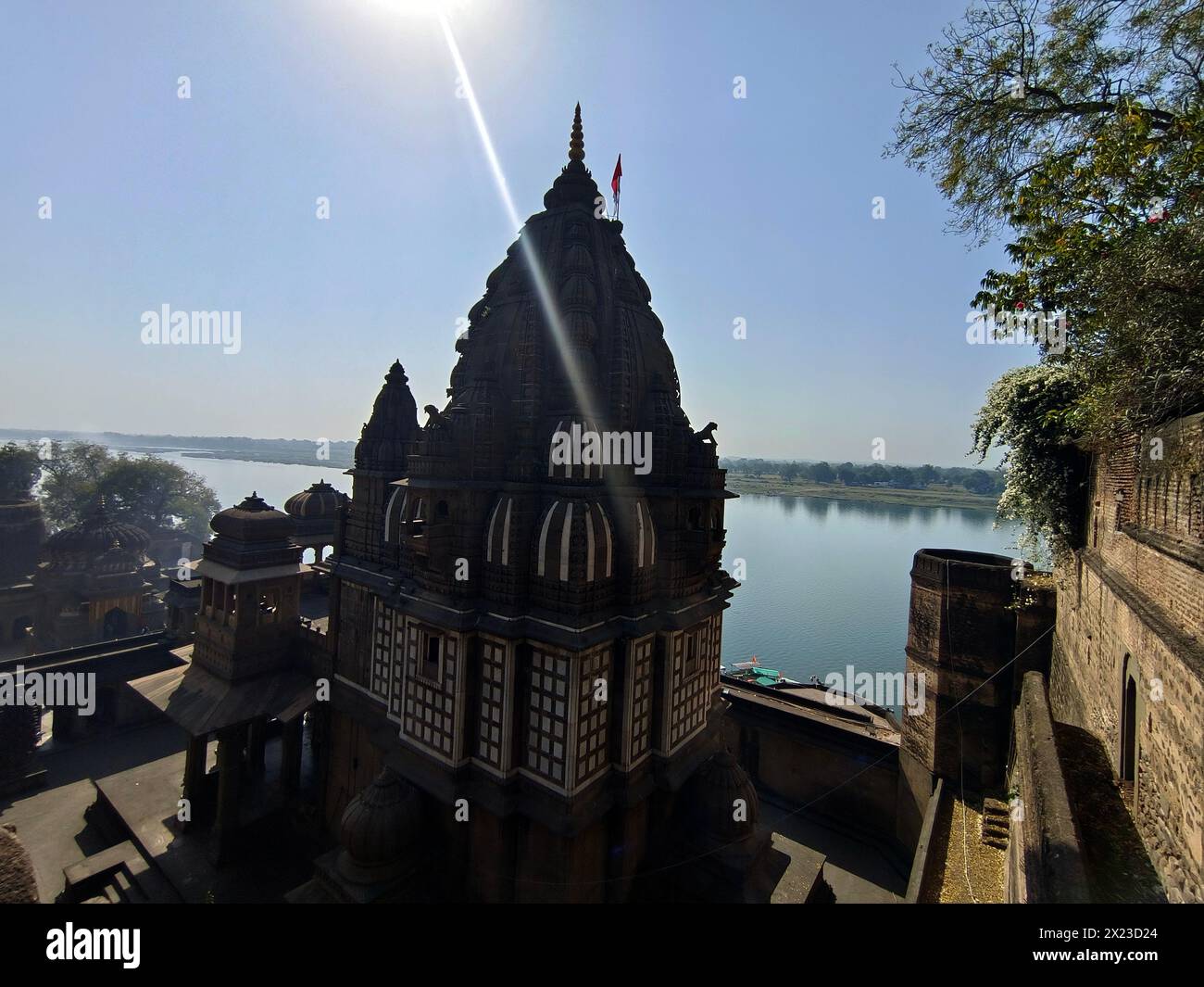 Maheshwar, Madhya Pradesh, India, 24 Feb 2024, Beautiful carvings and ...