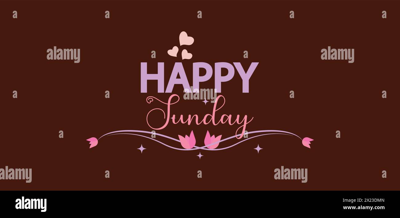 Beautiful sunday morning Stock Vector Images - Alamy