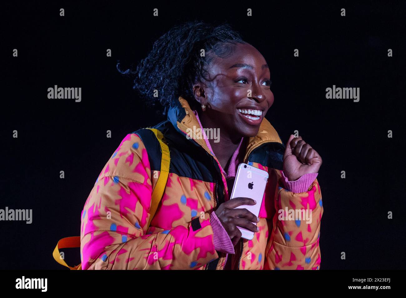 London, UK. 19 April 2024. Sam Tutty as Dougal and Dujonna Gift as ...