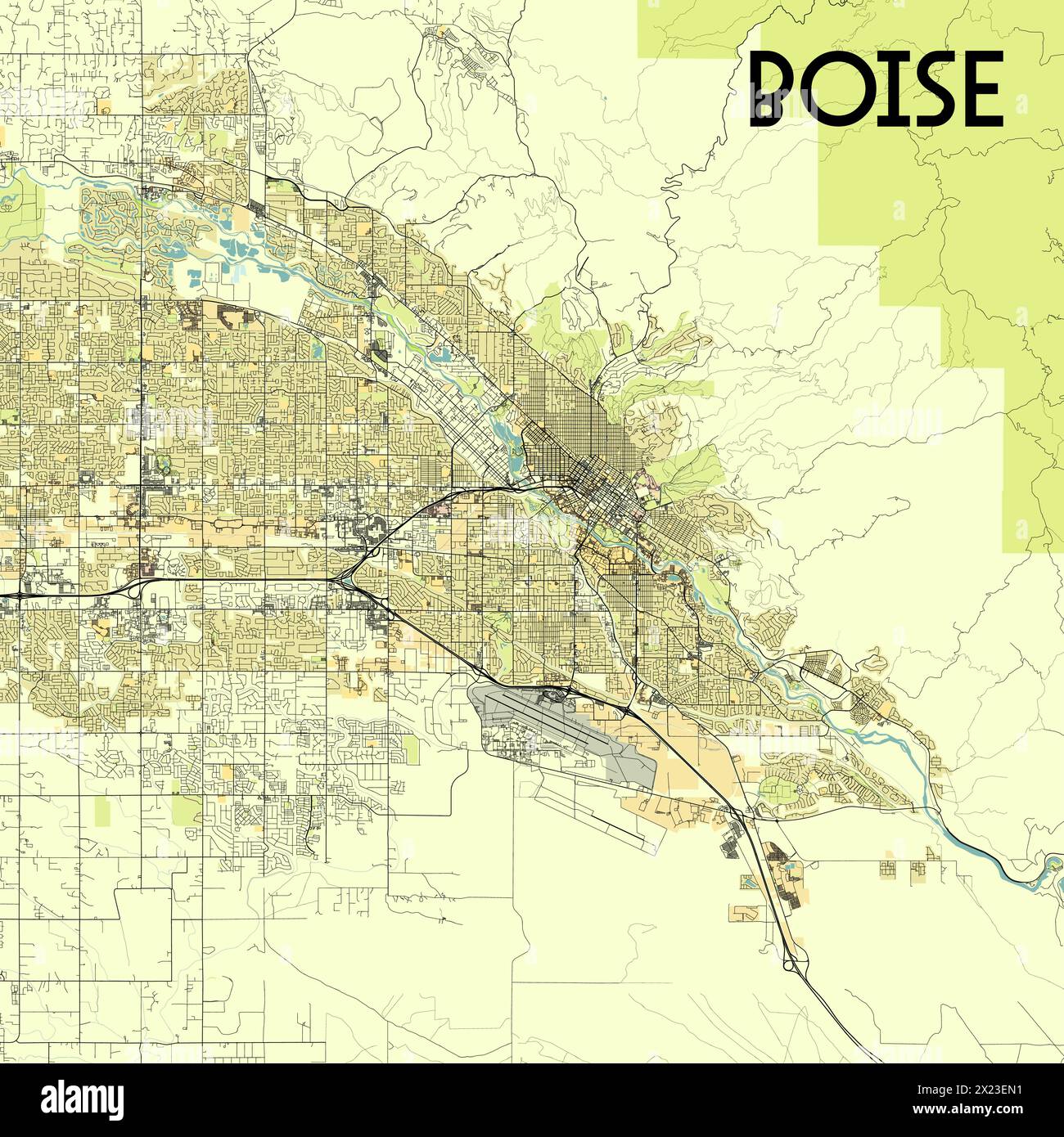 Downtown boise idaho Stock Vector Images - Alamy
