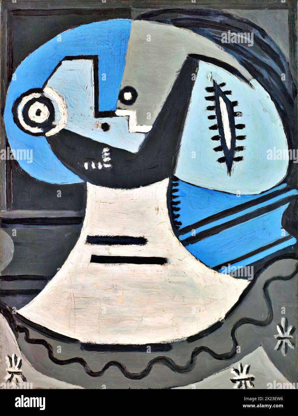 Woman with a collar, 1926 (Painting) by Artist Picasso, Pablo (1881 ...