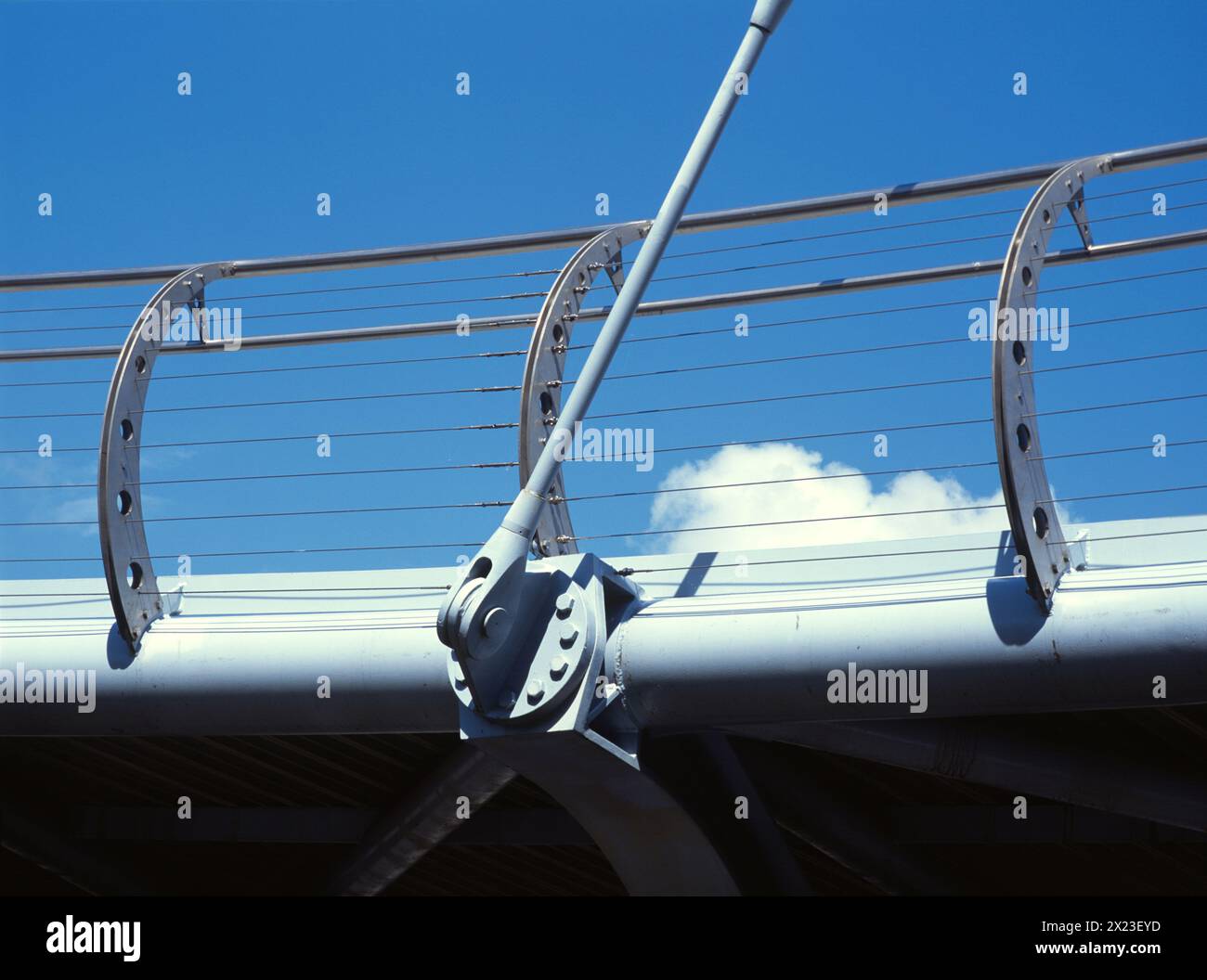 S-shaped Valentine Bridge, Temple Meads, Bristol, England, UK Stock ...