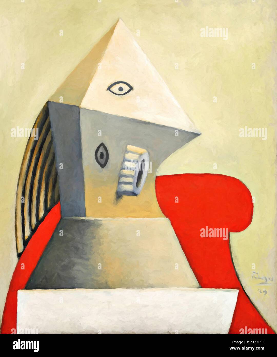 Picasso woman in red armchair hi-res stock photography and images - Alamy