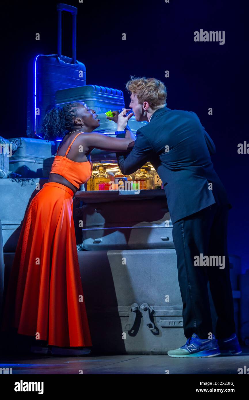 London, UK. 19 April 2024. Sam Tutty as Dougal and Dujonna Gift as ...