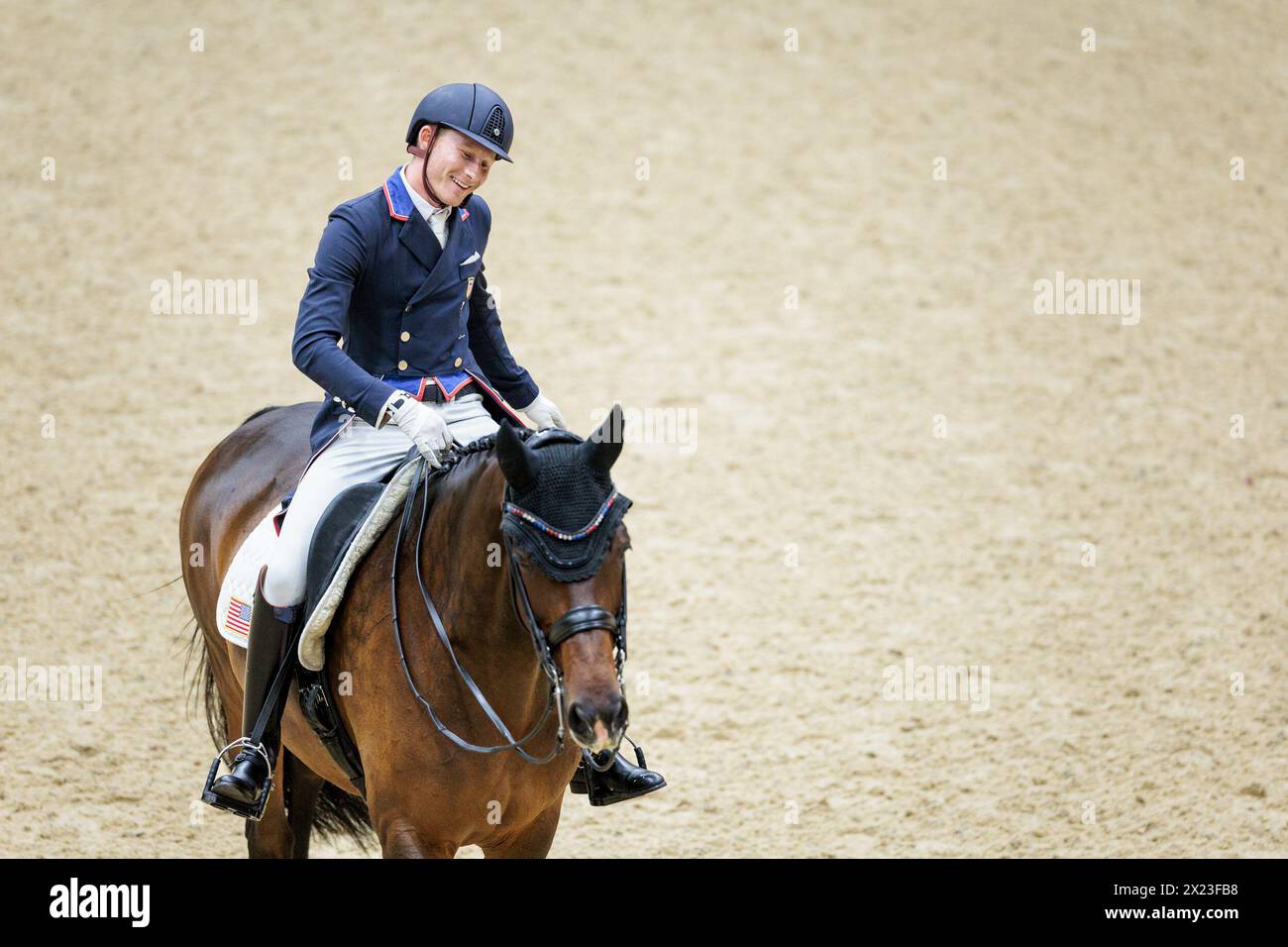 Benjamin Ebeling of United States with Indeed during the Dressage ...