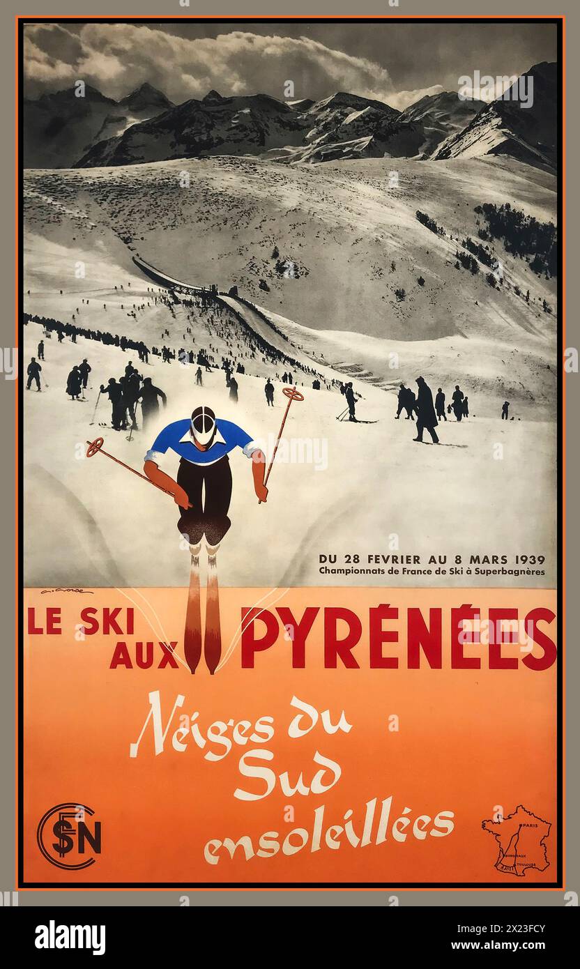 Superbagneres poster hi-res stock photography and images - Alamy