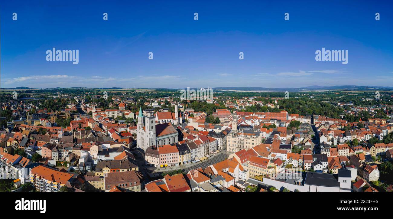 Luftbild Historische Altstadt von Zittau in der Oberlausitz. Zittau ...