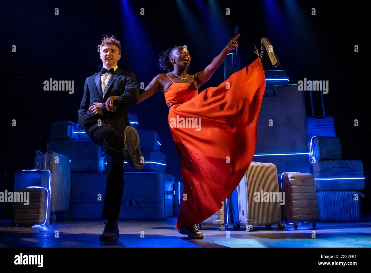 London, UK. 19 April 2024. Sam Tutty as Dougal and Dujonna Gift as ...