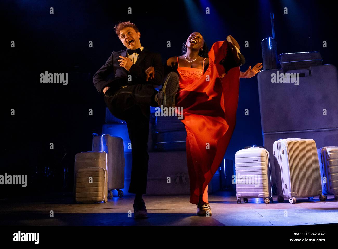 London, UK. 19 April 2024. Sam Tutty as Dougal and Dujonna Gift as ...