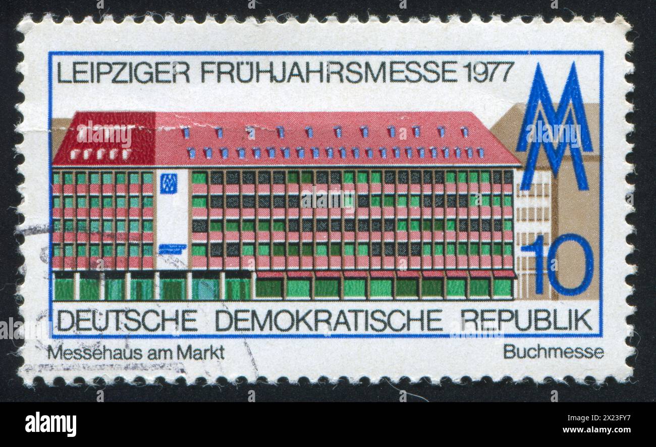 GERMANY - CIRCA 1977: stamp printed by Germany, shows Fair Building ...