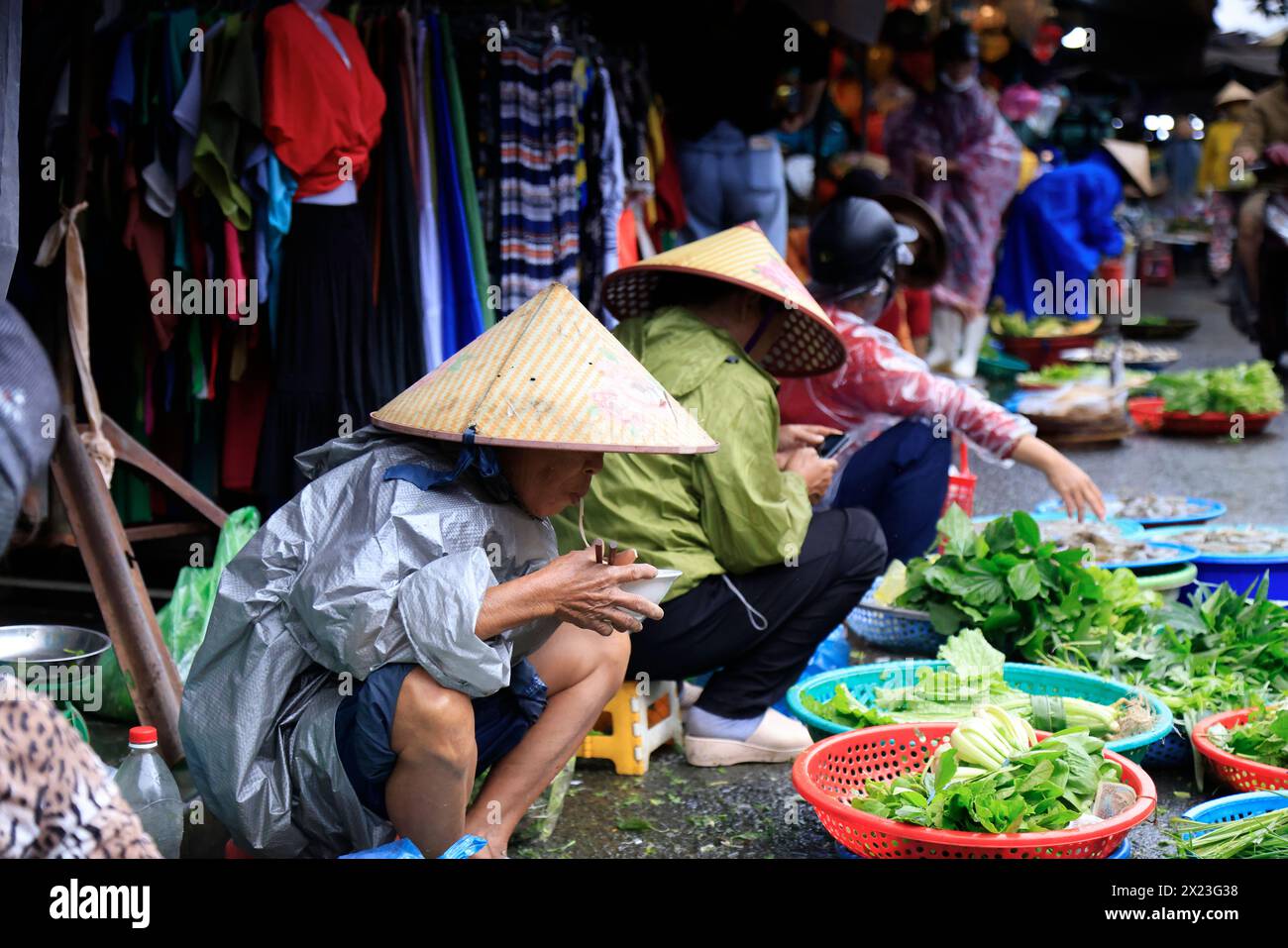 The lively market in Hoi An, Vietnam Stock Photo - Alamy