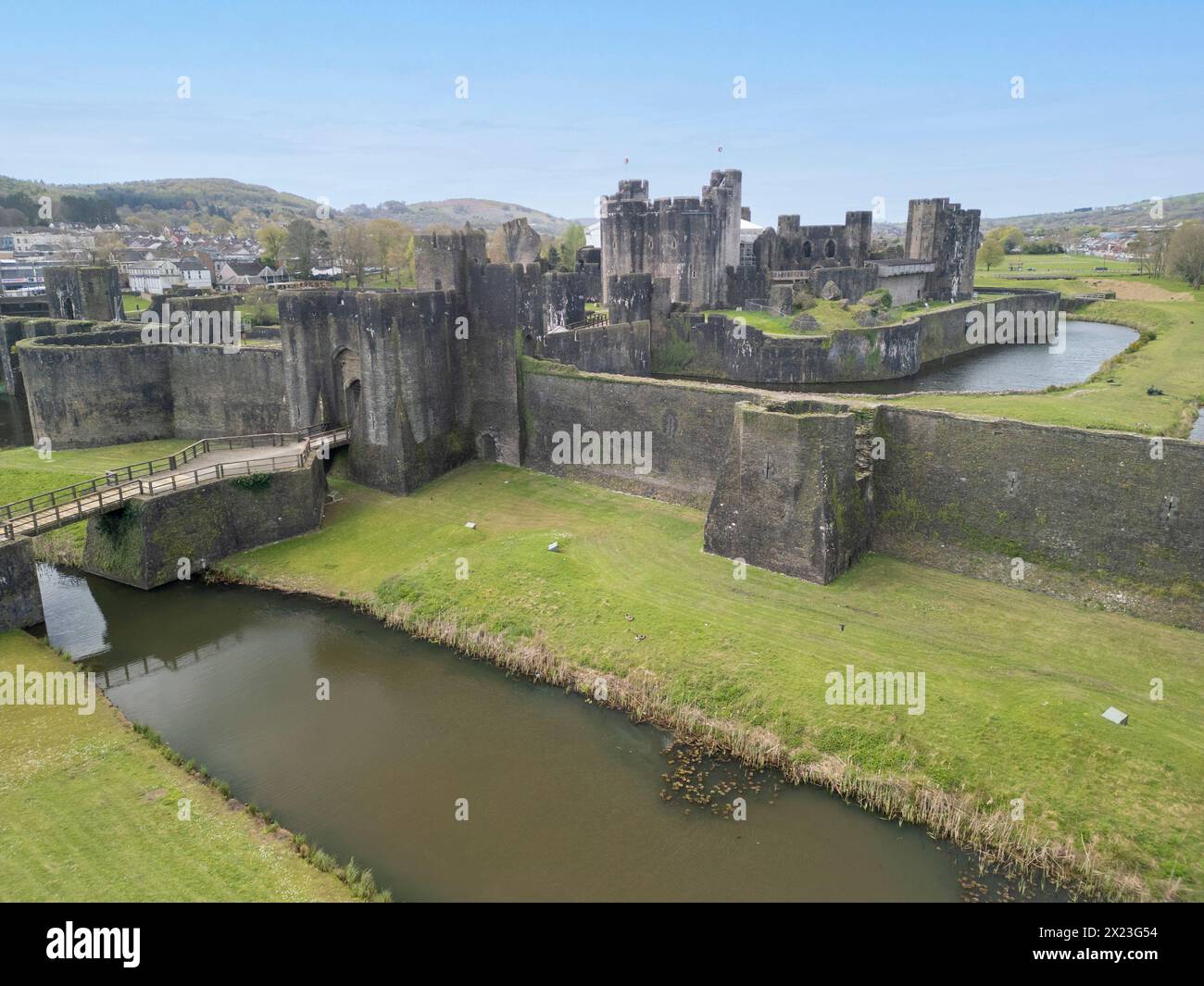 View castle caerphilly in hi-res stock photography and images - Alamy