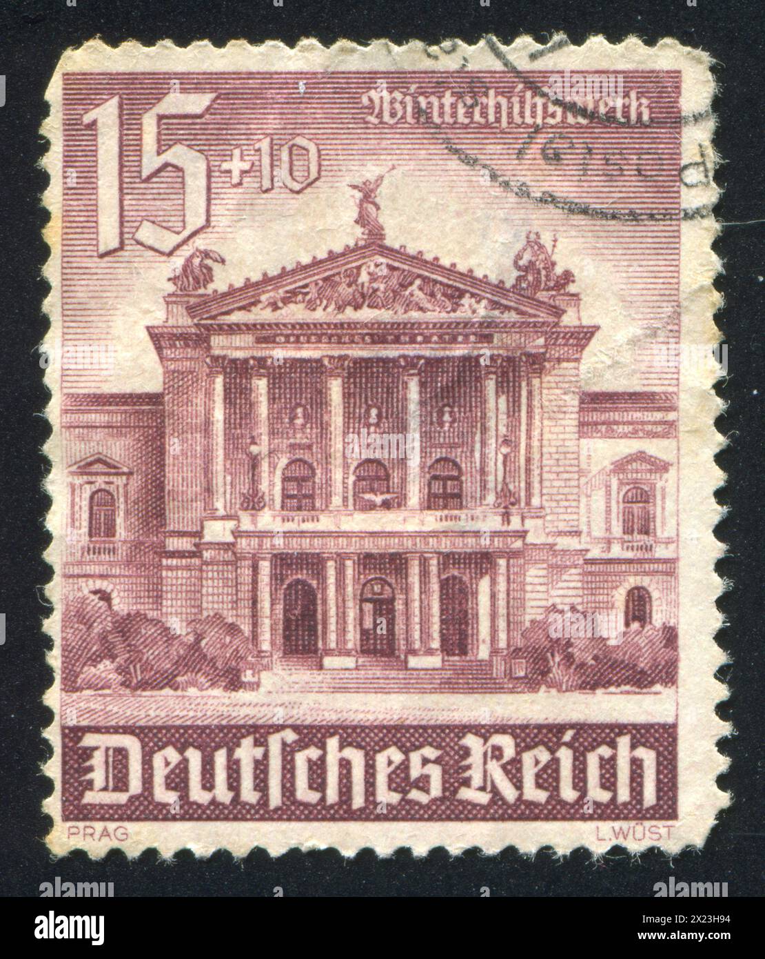 GERMANY - CIRCA 1940: stamp printed by Germany, shows New German ...