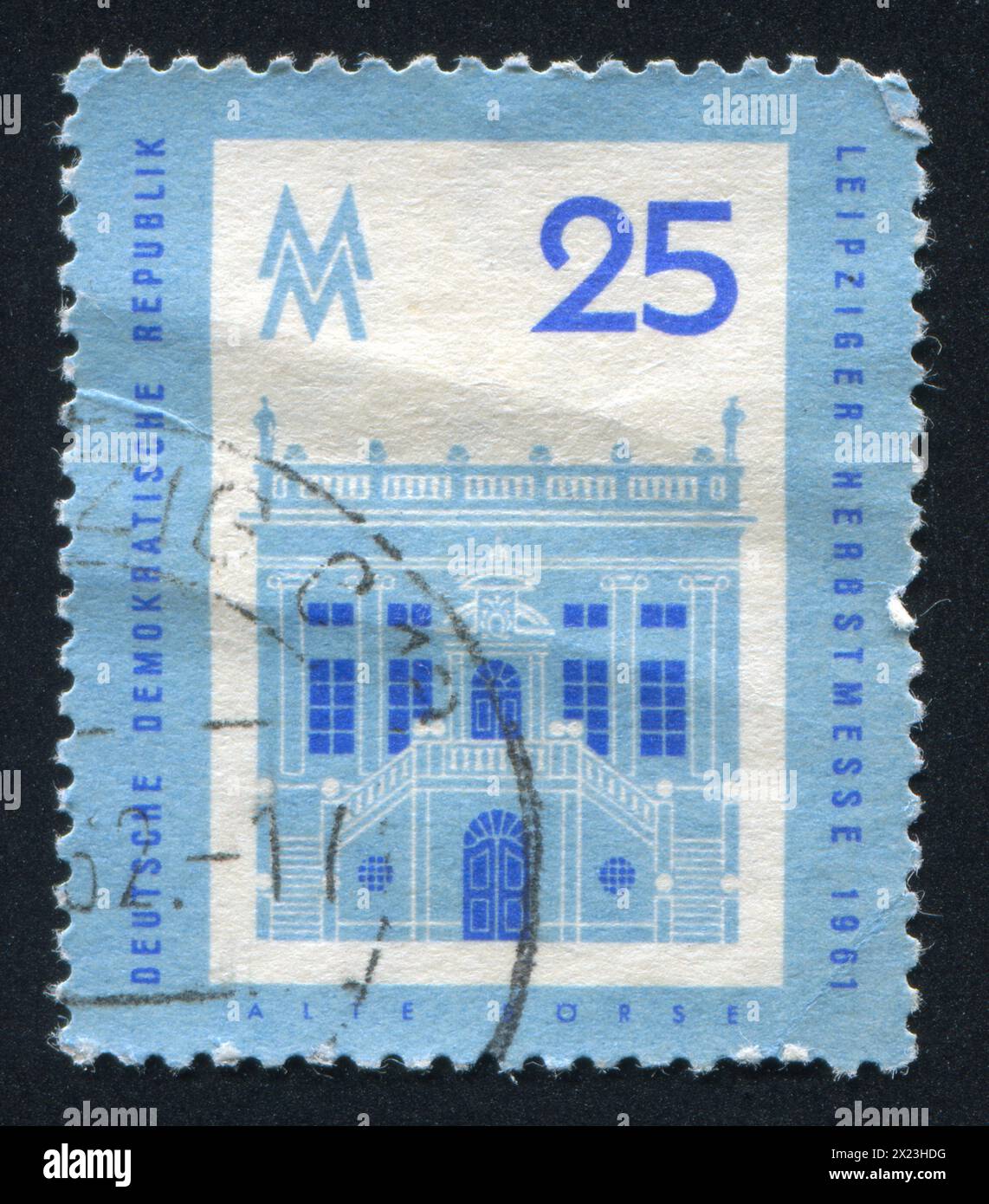 GERMANY - CIRCA 1961: stamp printed by Germany, shows Old Exchange ...