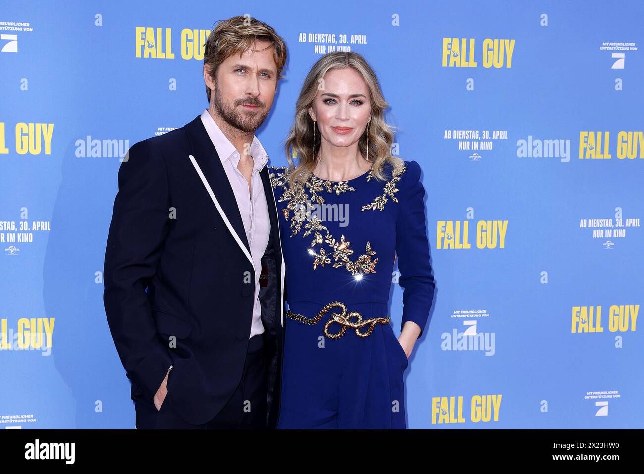 Ryan Gosling und Emily Blunt bei der „The Fall Guy" Kino Premiere am 19.04.2024 in Berlin Stock ...