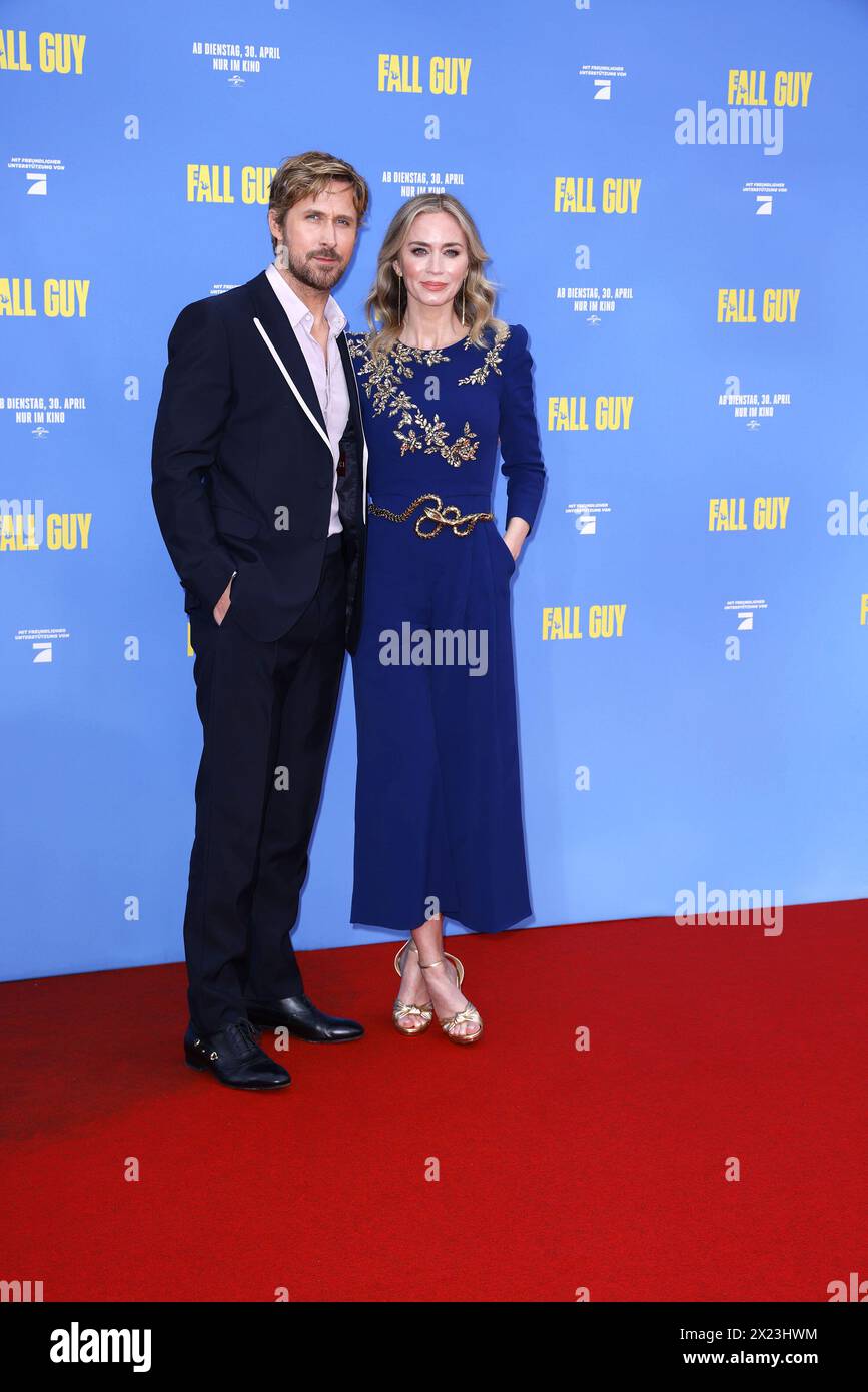 Ryan Gosling und Emily Blunt bei der „The Fall Guy" Kino Premiere am 19.04.2024 in Berlin Stock ...
