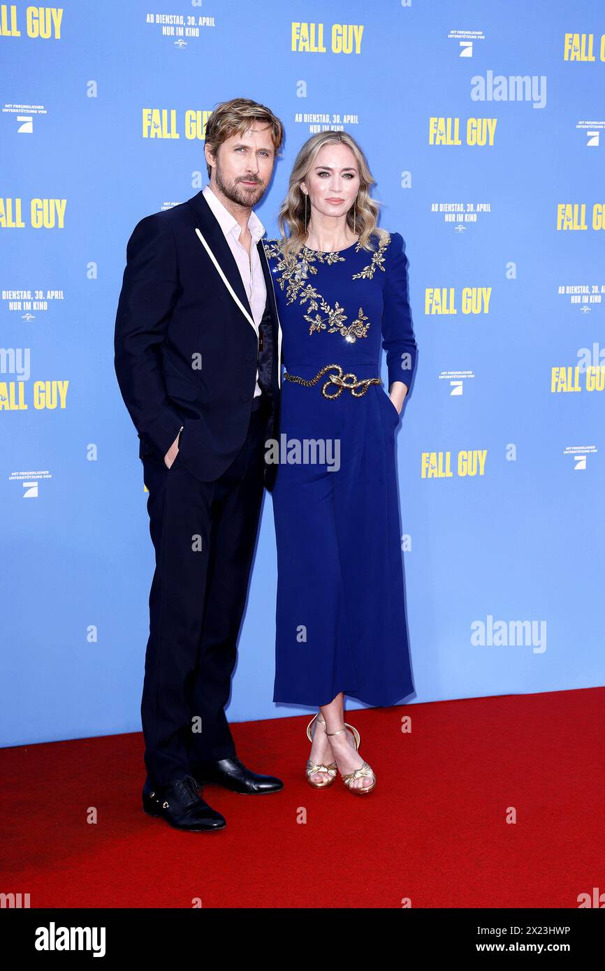 Ryan Gosling und Emily Blunt bei der „The Fall Guy" Kino Premiere am 19.04.2024 in Berlin Stock ...