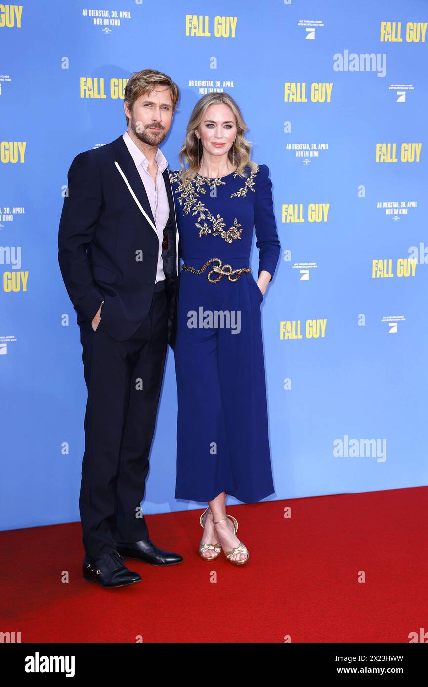 Ryan Gosling und Emily Blunt bei der „The Fall Guy" Kino Premiere am 19.04.2024 in Berlin Stock ...