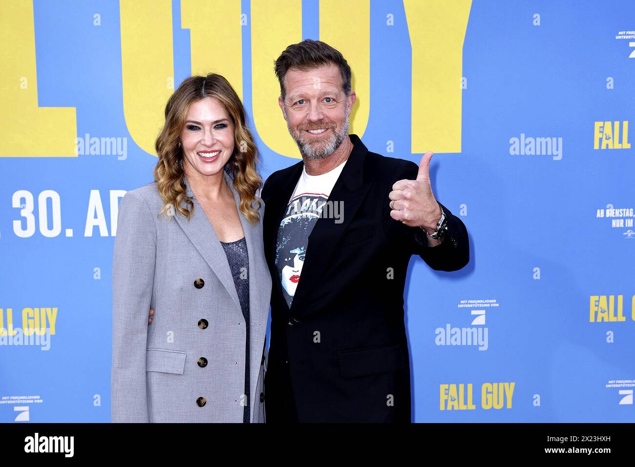 Kelly McCormick und David Leitch bei der „The Fall Guy" Kino Premiere am 19.04.2024 in Berlin ...