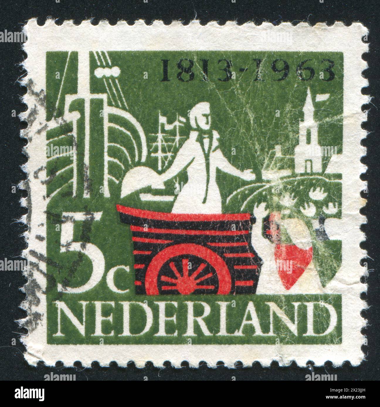 NETHERLANDS - CIRCA 1963: stamp printed by Netherlands, shows Prince ...