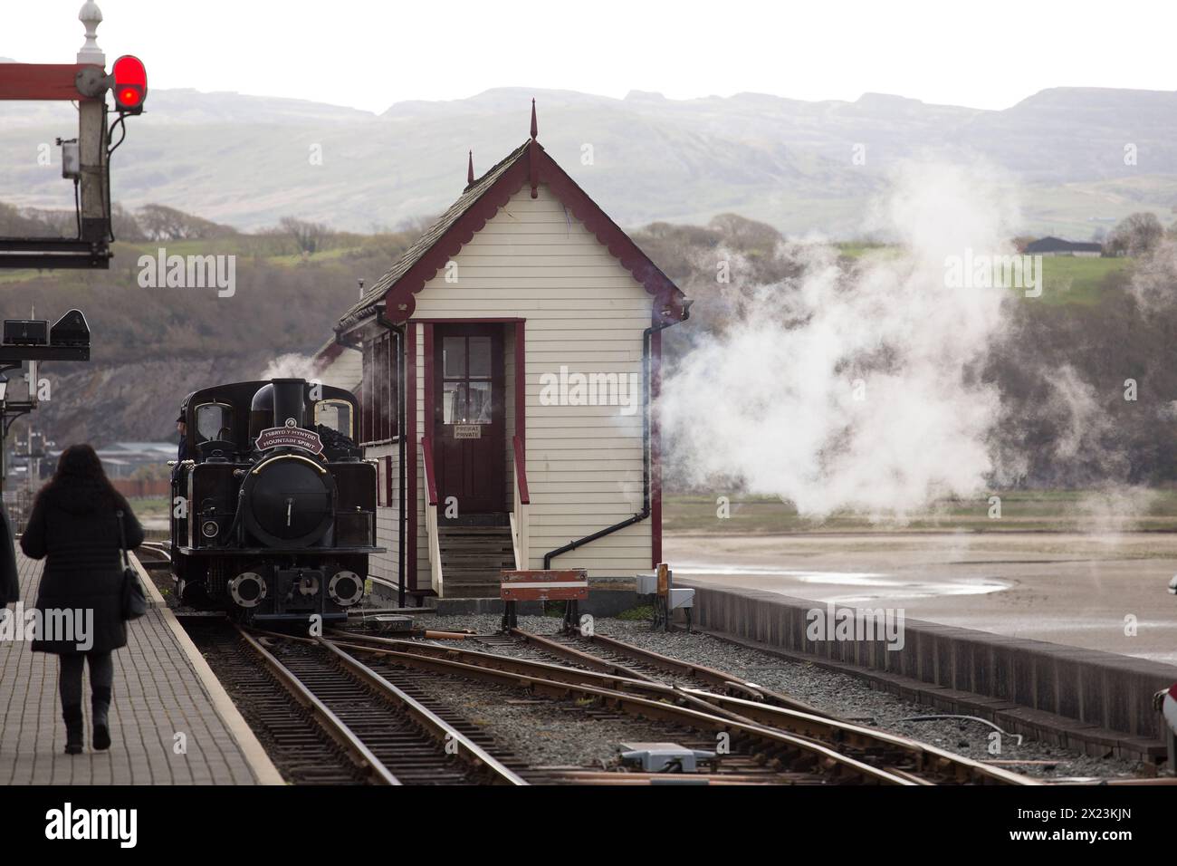 Welsh Highland Railway Stock Photo - Alamy