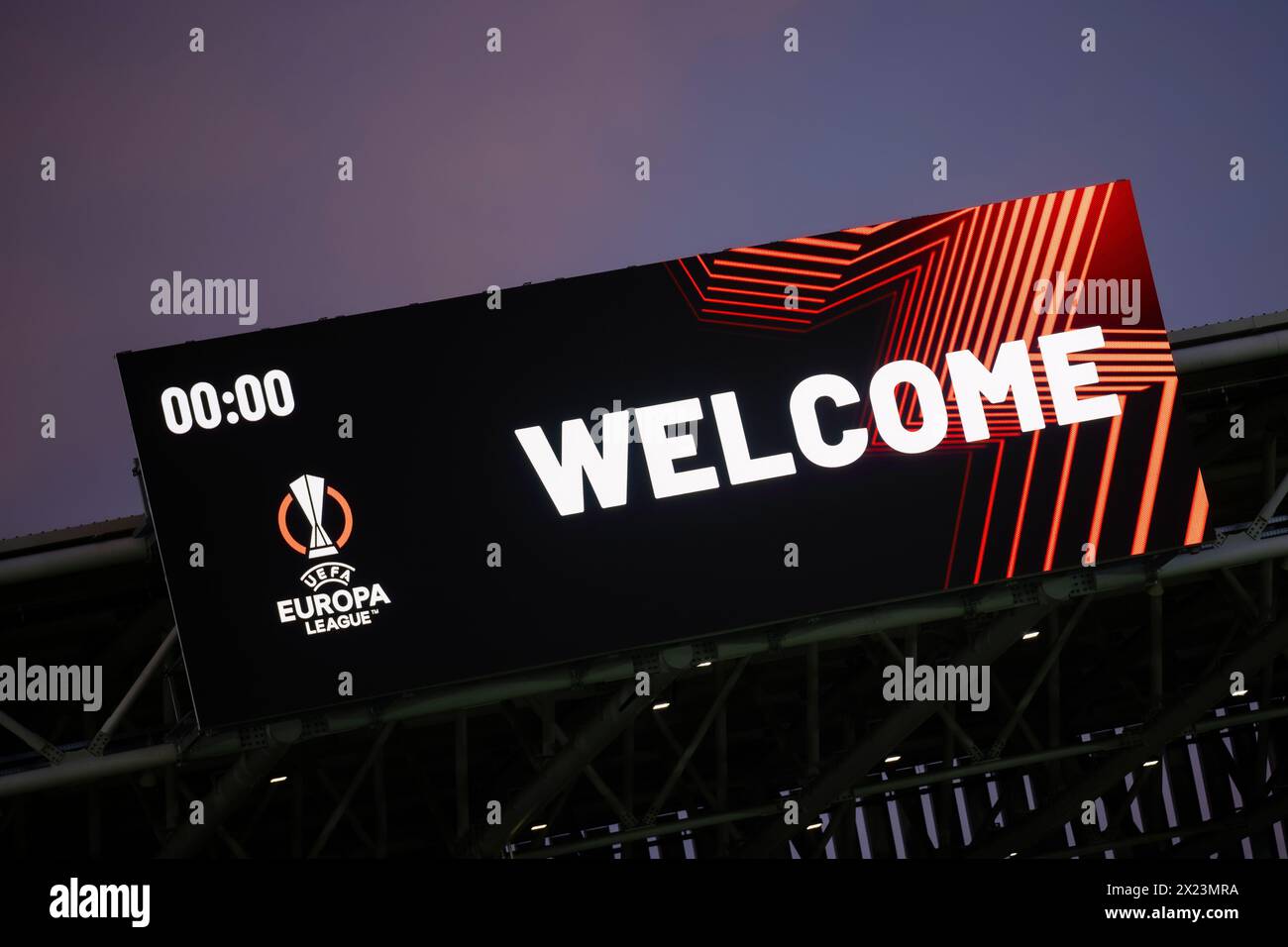 Uefa europa league trophy the uefa europa league quarter final hi-res ...