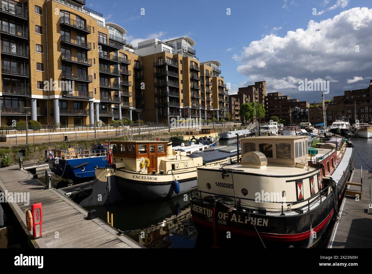St Katharine Docks, former docks lying in the East End of London ...