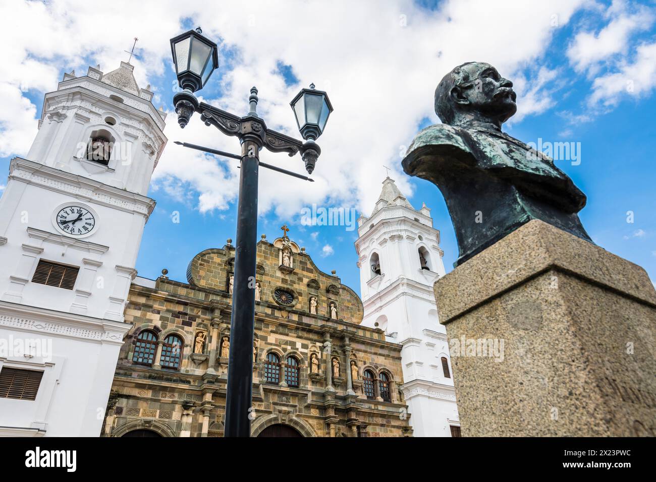 Bust of Manuel Amador Guerrero, first president, Cathedral Basilica of ...