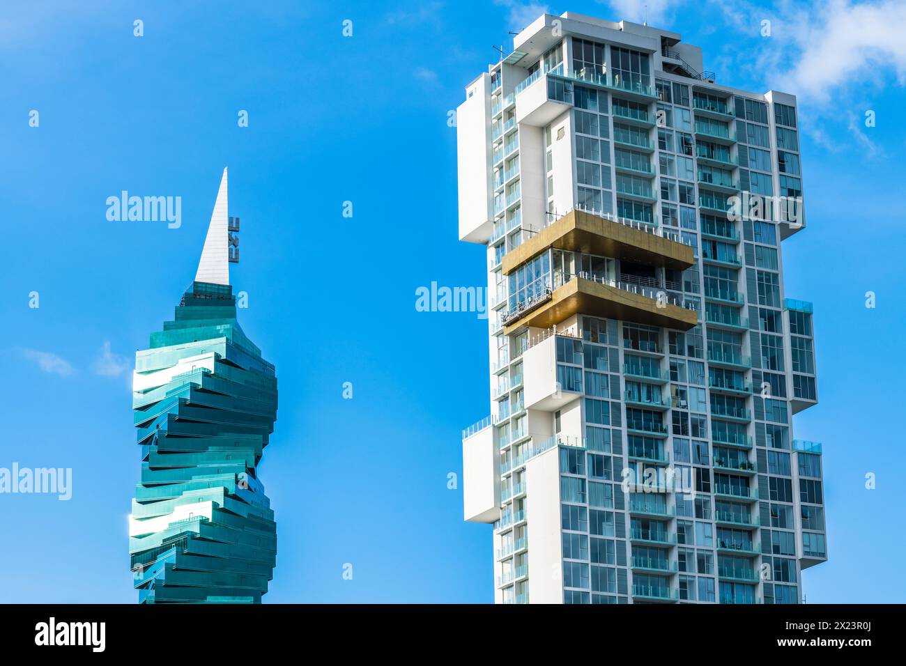 Twisted high-rise building, F Stock Photo - Alamy
