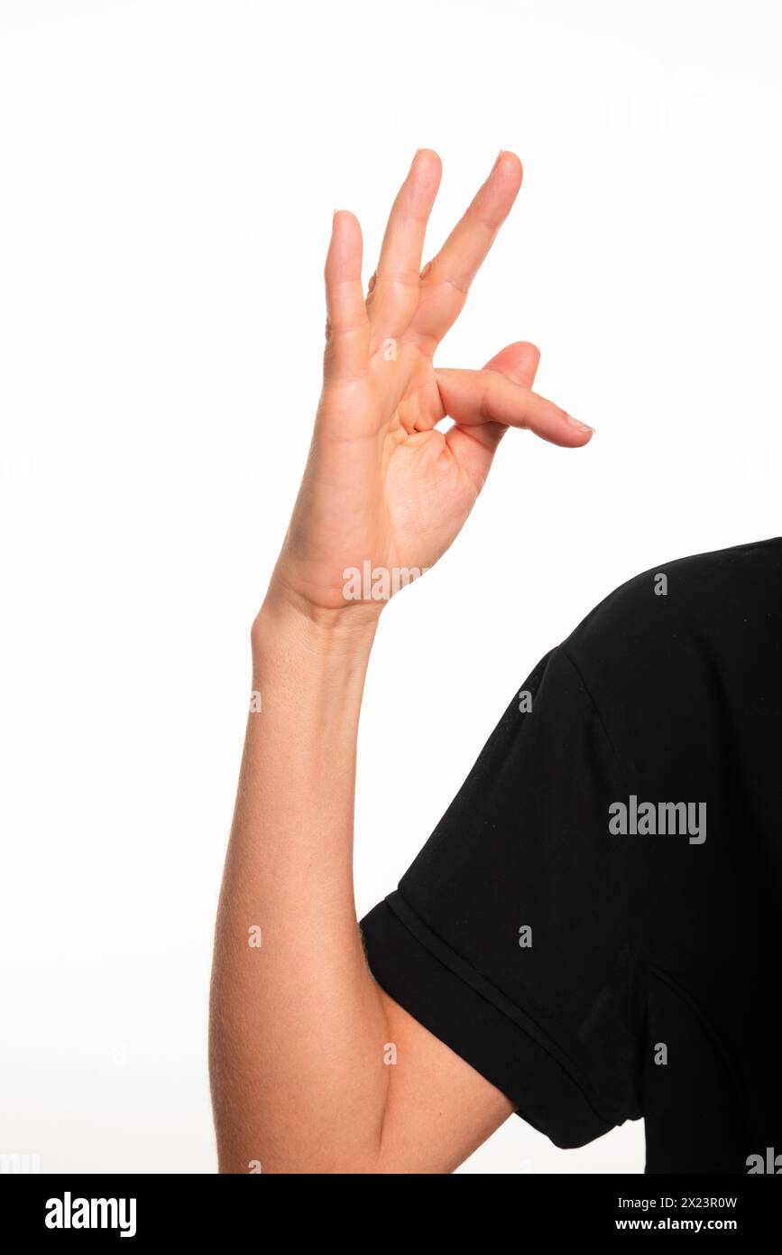 Hand sign language alphabet hi-res stock photography and images - Alamy