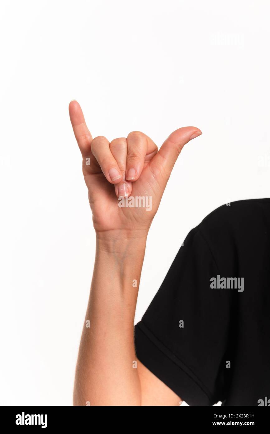 Hand sign language alphabet hi-res stock photography and images - Alamy