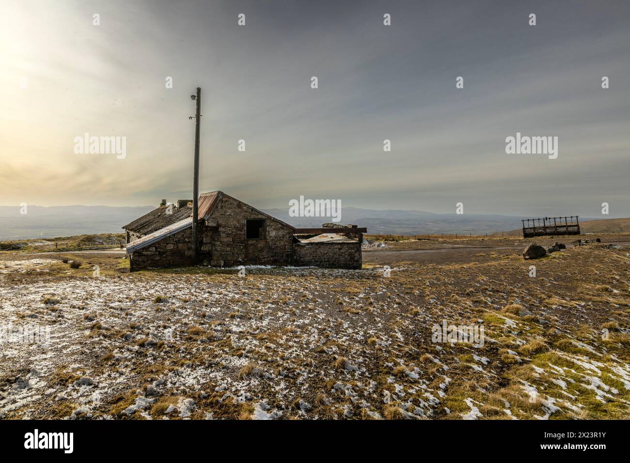 The abandoned Silverband Mine above the Eden Valley, Cumbria Stock ...