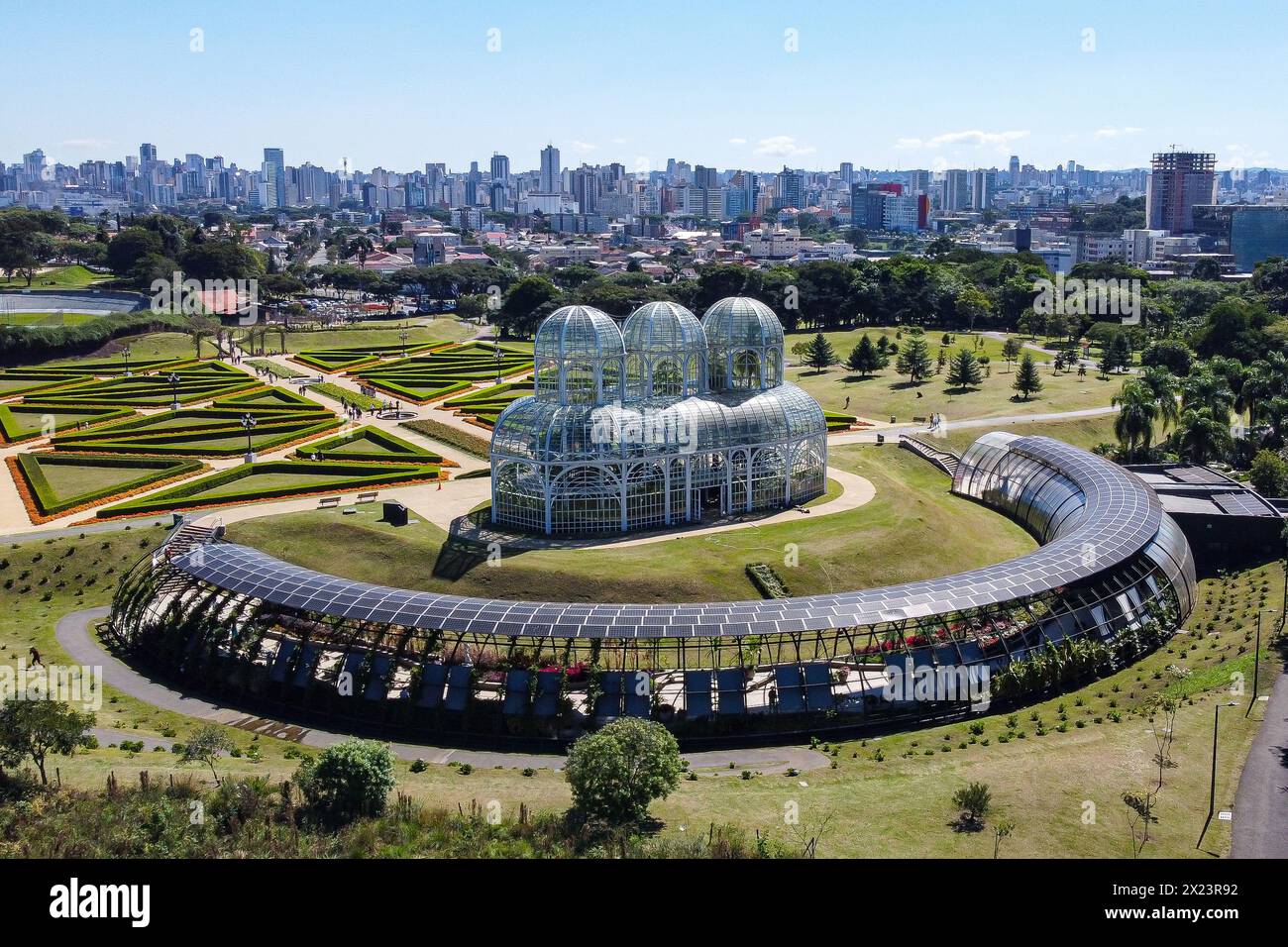 Plant greenhouse located in Curitiba, capital of the state of Parana ...