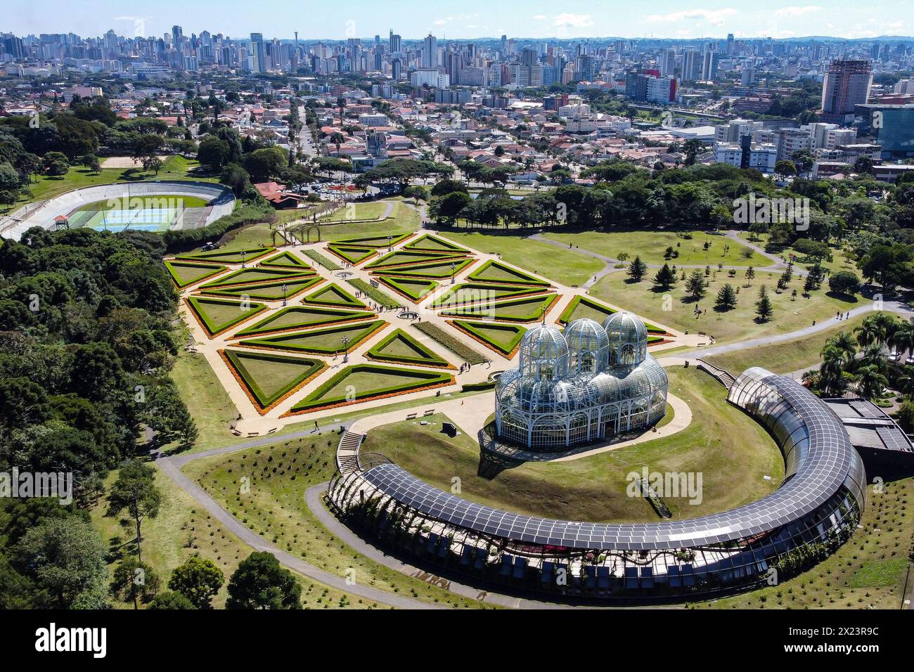 Plant greenhouse located in Curitiba, capital of the state of Parana ...