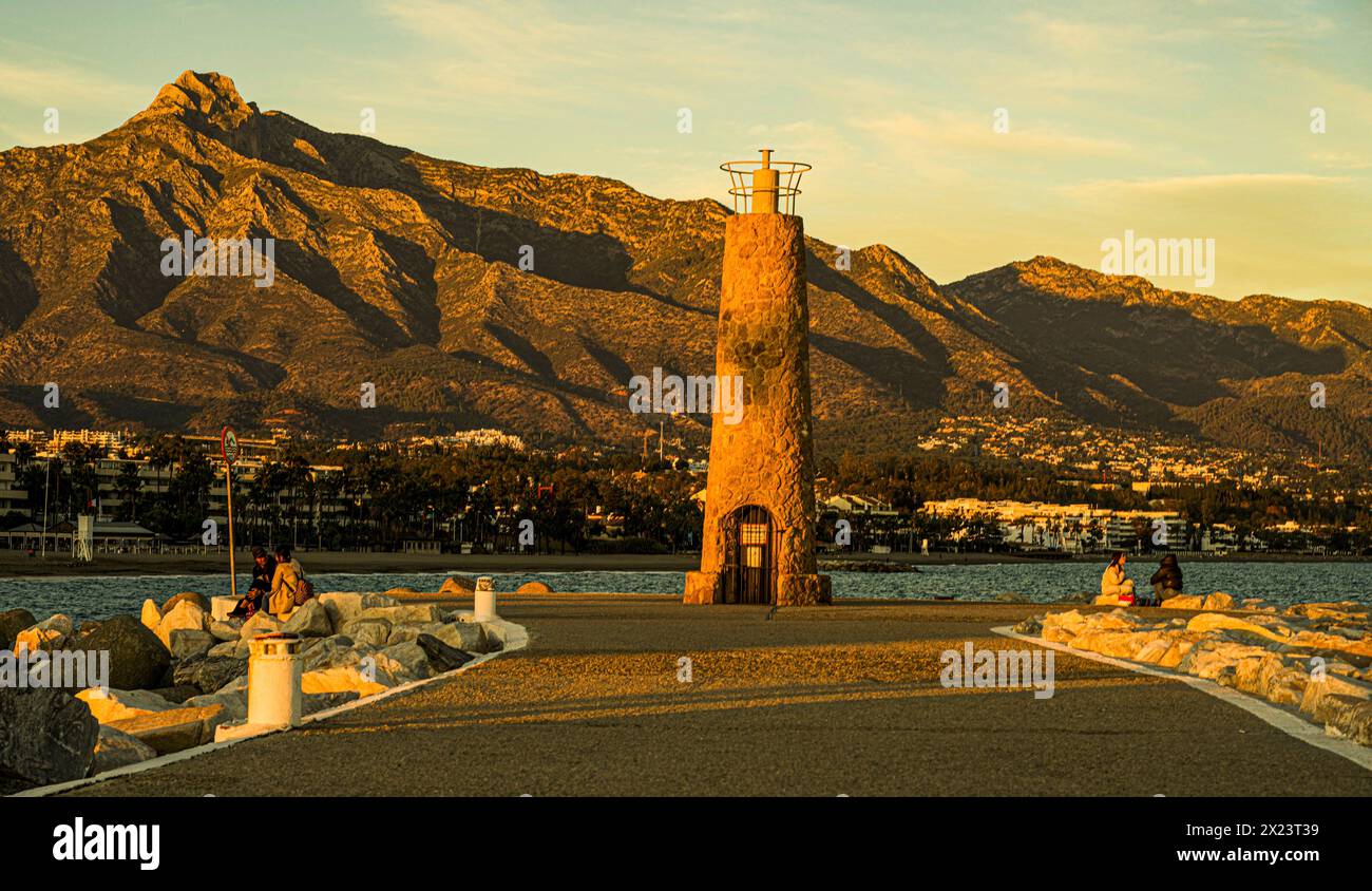 Marbella promenade evening hi-res stock photography and images - Alamy