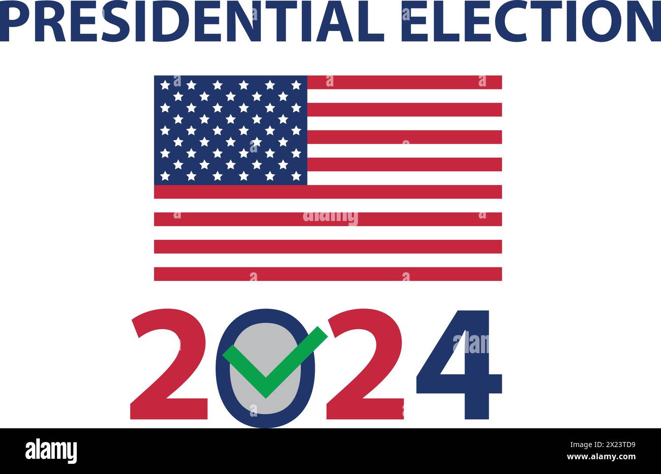 Design for presidental election 2024. Vector illustration Stock Vector ...
