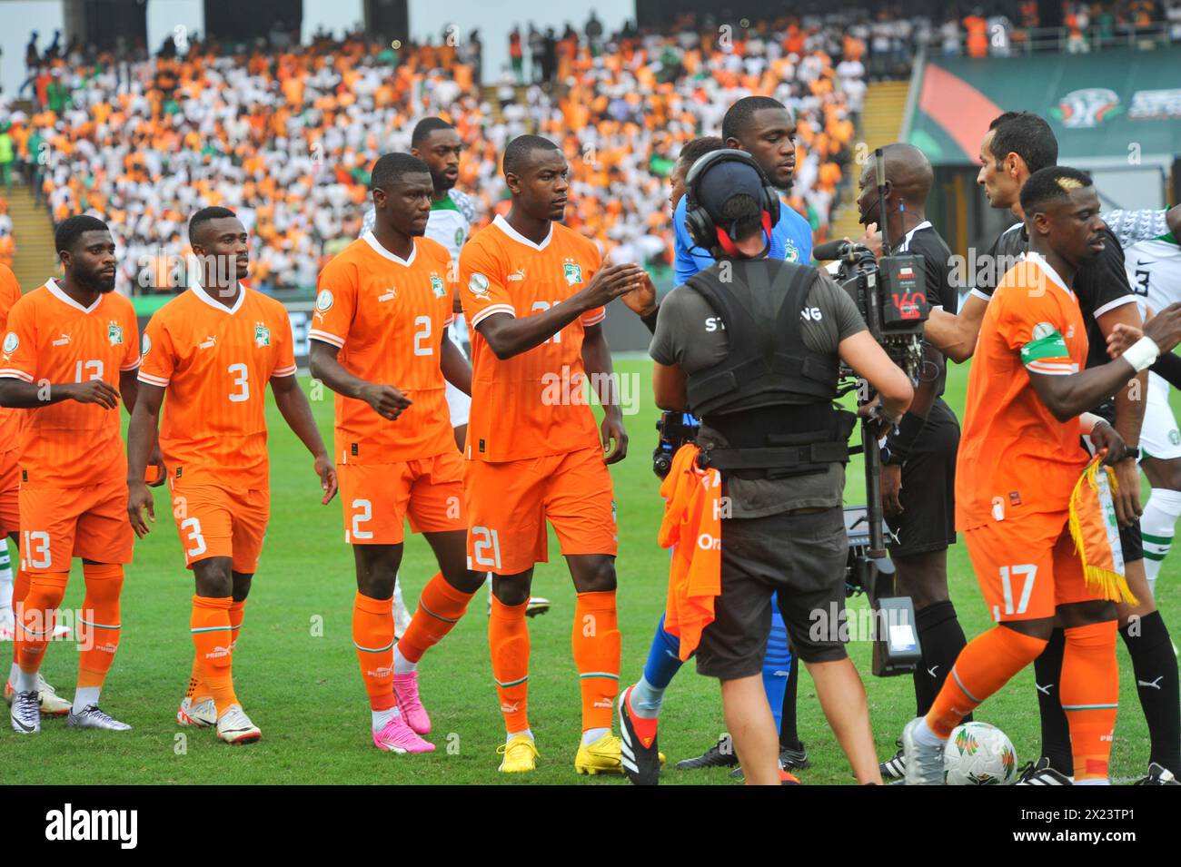 ABIDJAN, COTE D'IVOIRE - JANUARY 18; Cote D'Ivoire during the ...