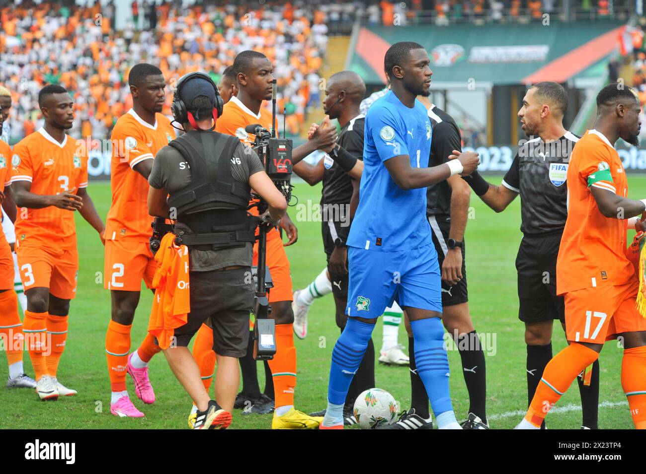 ABIDJAN, COTE D'IVOIRE - JANUARY 18; Cote D'Ivoire during the ...