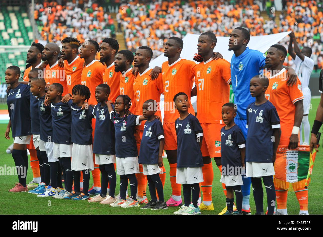 ABIDJAN, COTE D'IVOIRE - JANUARY 18; Cote D'Ivoire during the ...