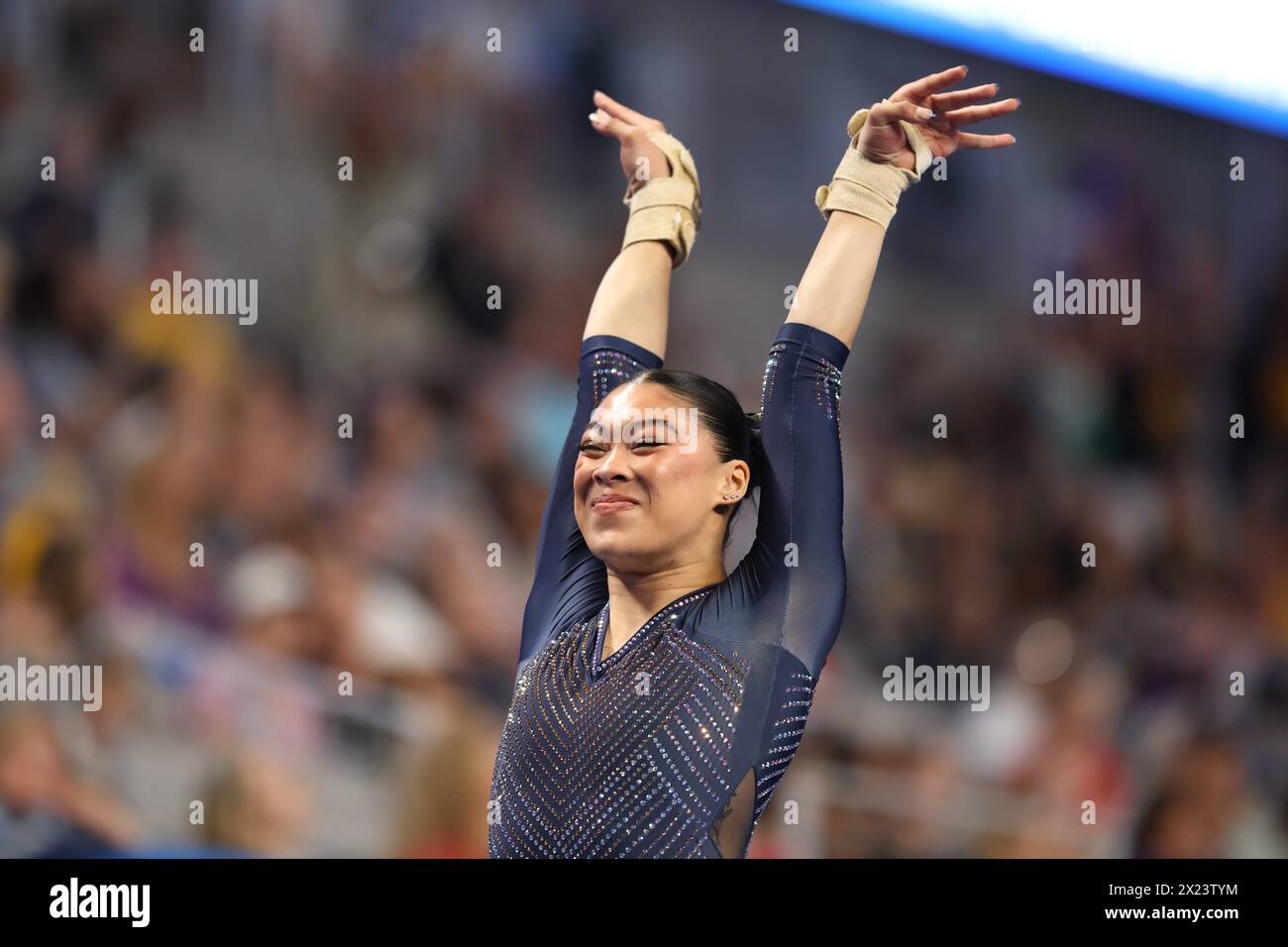 Fort Worth, Texas, USA. 18th Apr, 2024. Gymnast Mya Lauzon (University ...