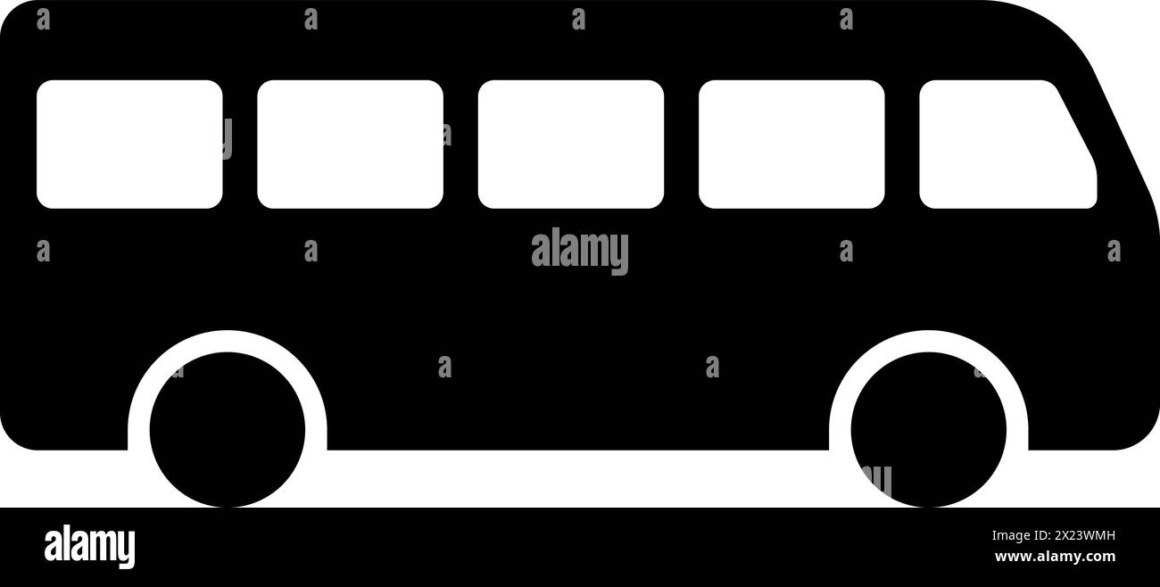 Flat bus icon as symbol of travel Stock Vector Image & Art - Alamy