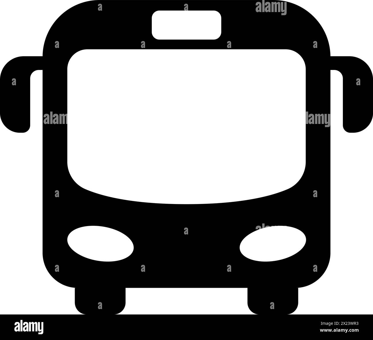 Flat bus icon as symbol of travel and tourism Stock Vector Image & Art ...