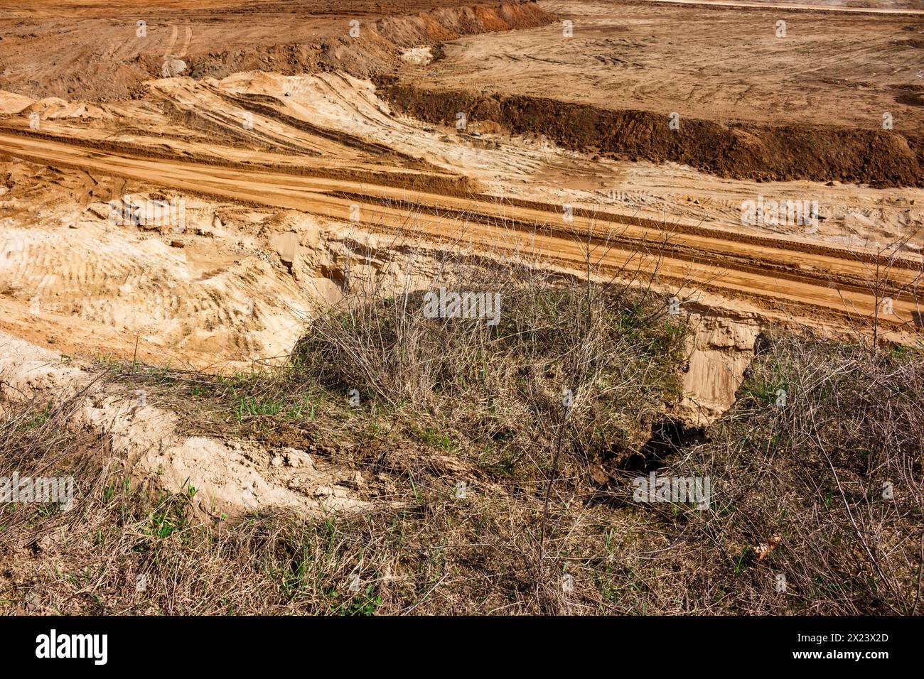 Erosion from the quarry sand hi-res stock photography and images - Alamy