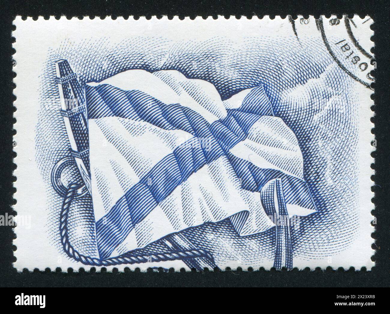 RUSSIA - CIRCA 1987: stamp printed by Russia, shows Russian navy ...