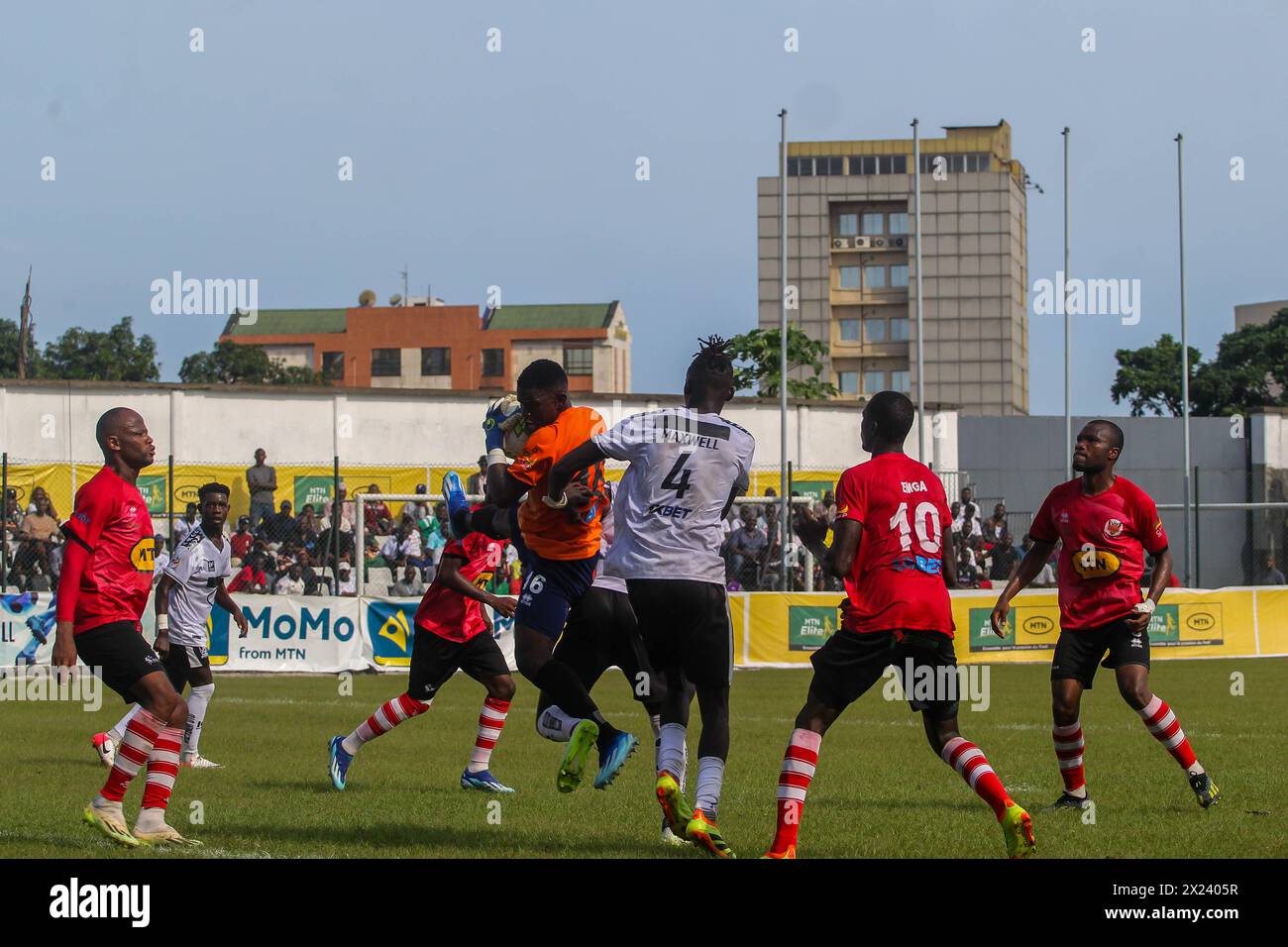 DOUALA, CAMEROON - APRIL 18: Kerrido Haschou of Stade Renard during the ...